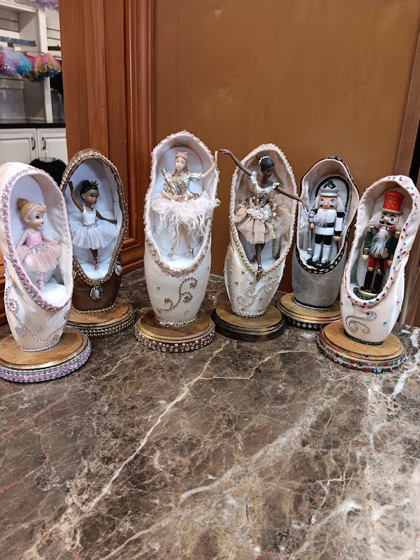 decorated pointe shoes nutcracker